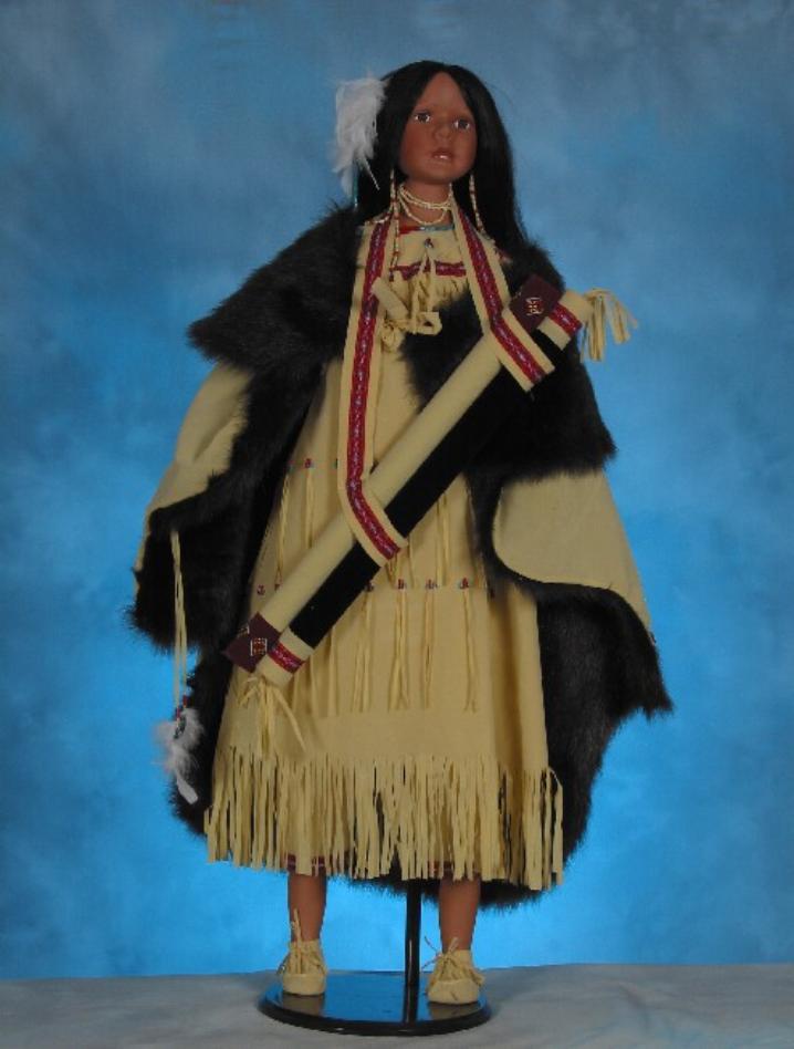 Native American Indian Porcelain Dolls For Sale